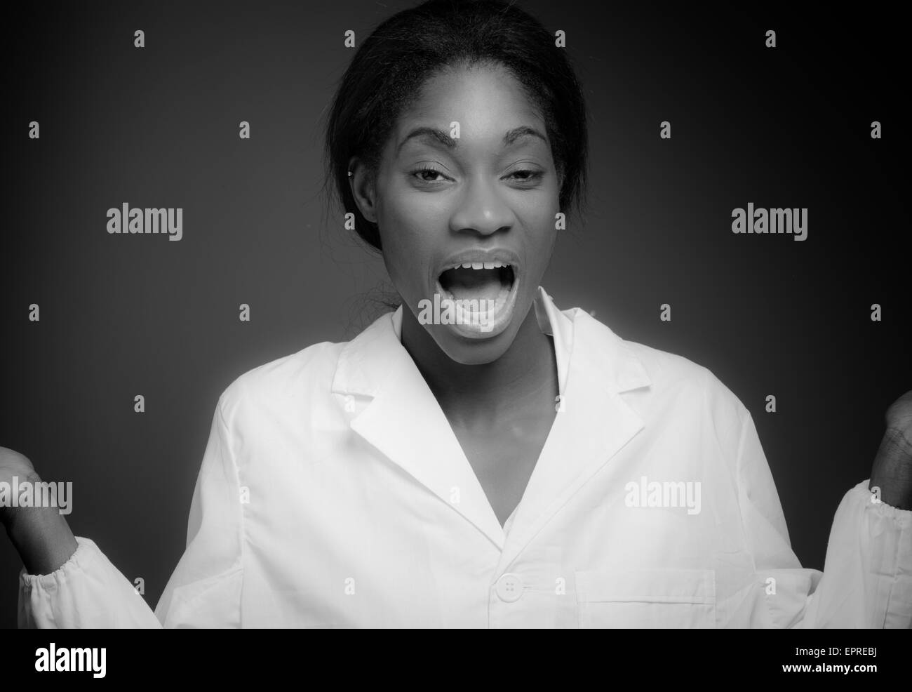 Model isolated puzzled Stock Photo - Alamy