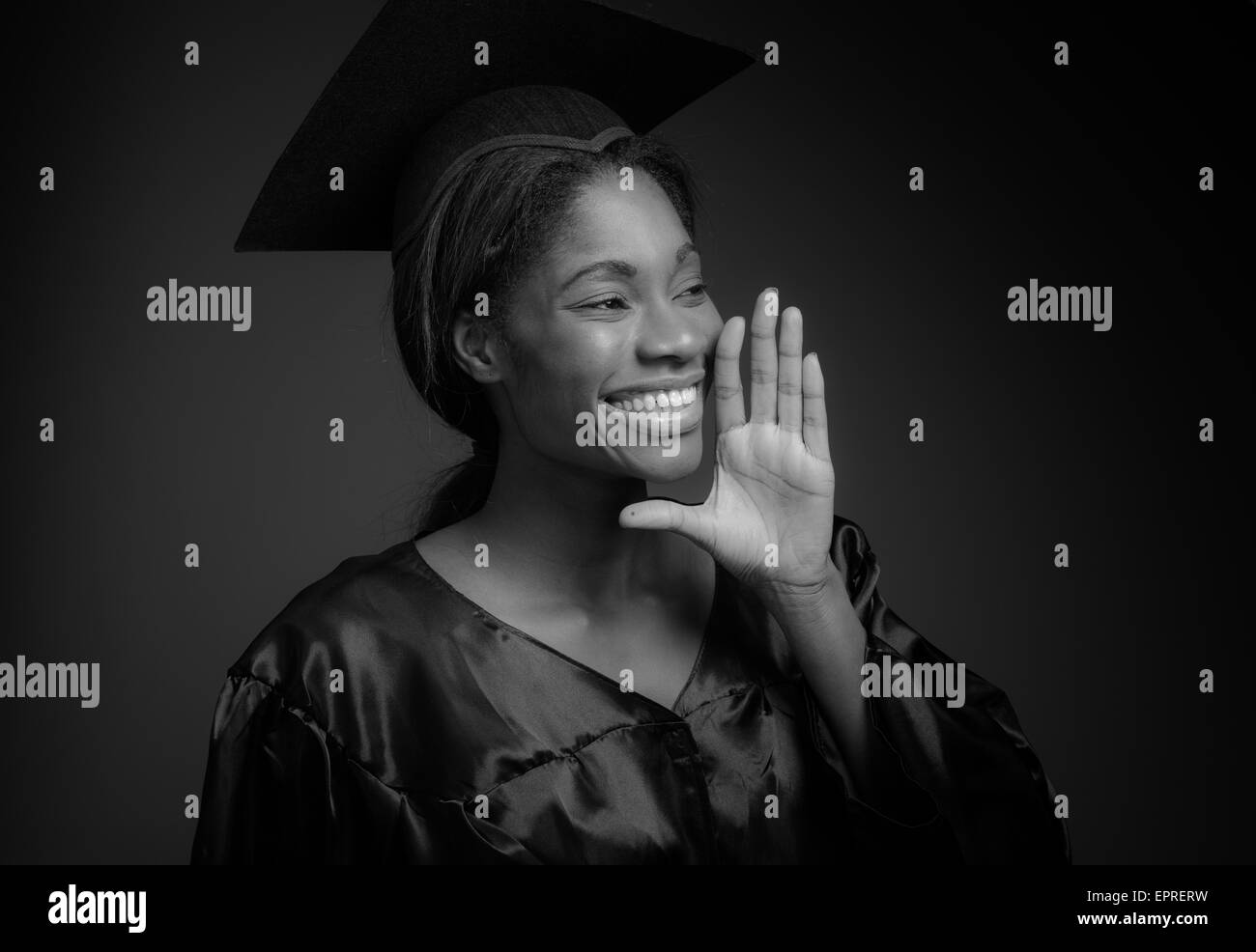 Model isolated talking shouting voice Stock Photo - Alamy