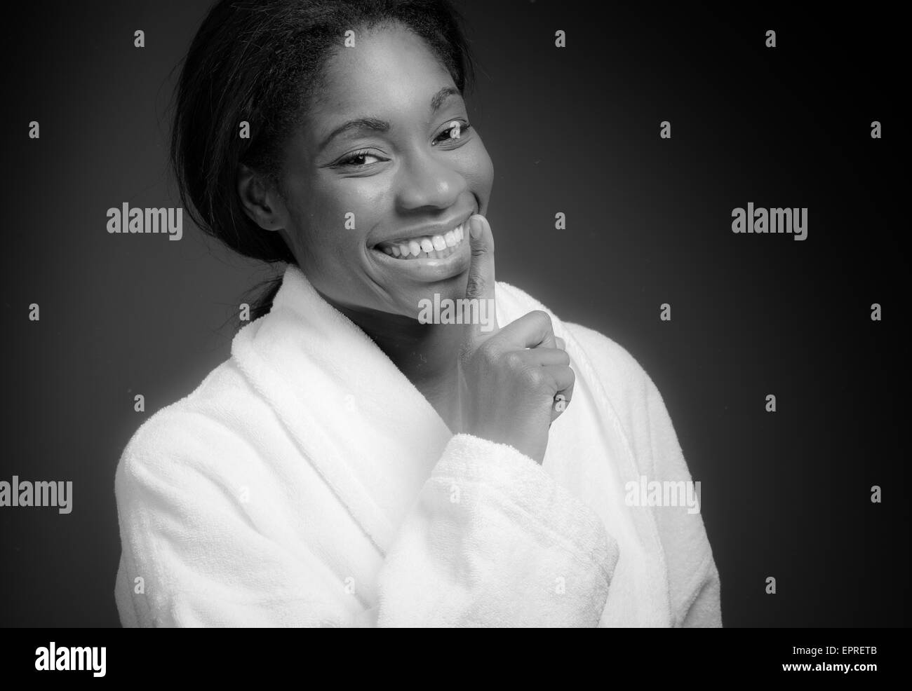 Model isolated with a secret Stock Photo - Alamy