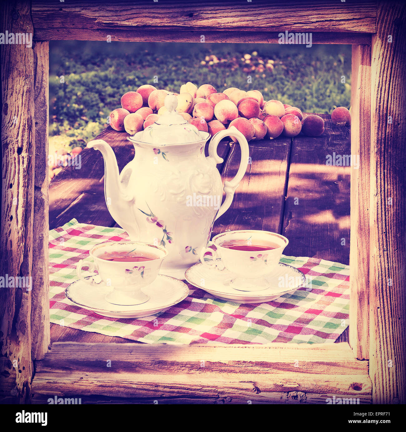 Antique Tea Party Background
