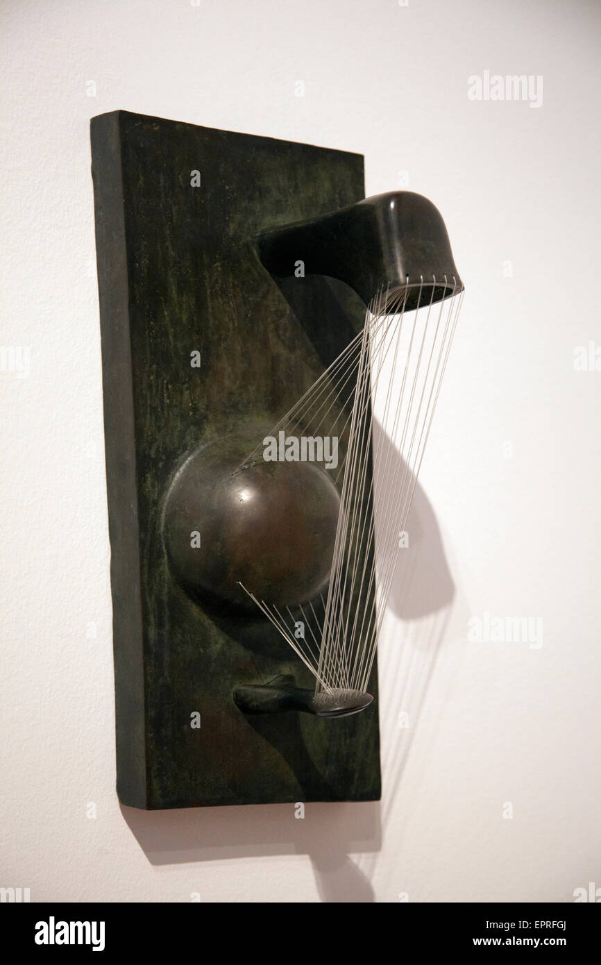 'Stringed Figure' by Henry Moore at Museu Berardo Interior Rooms in ...