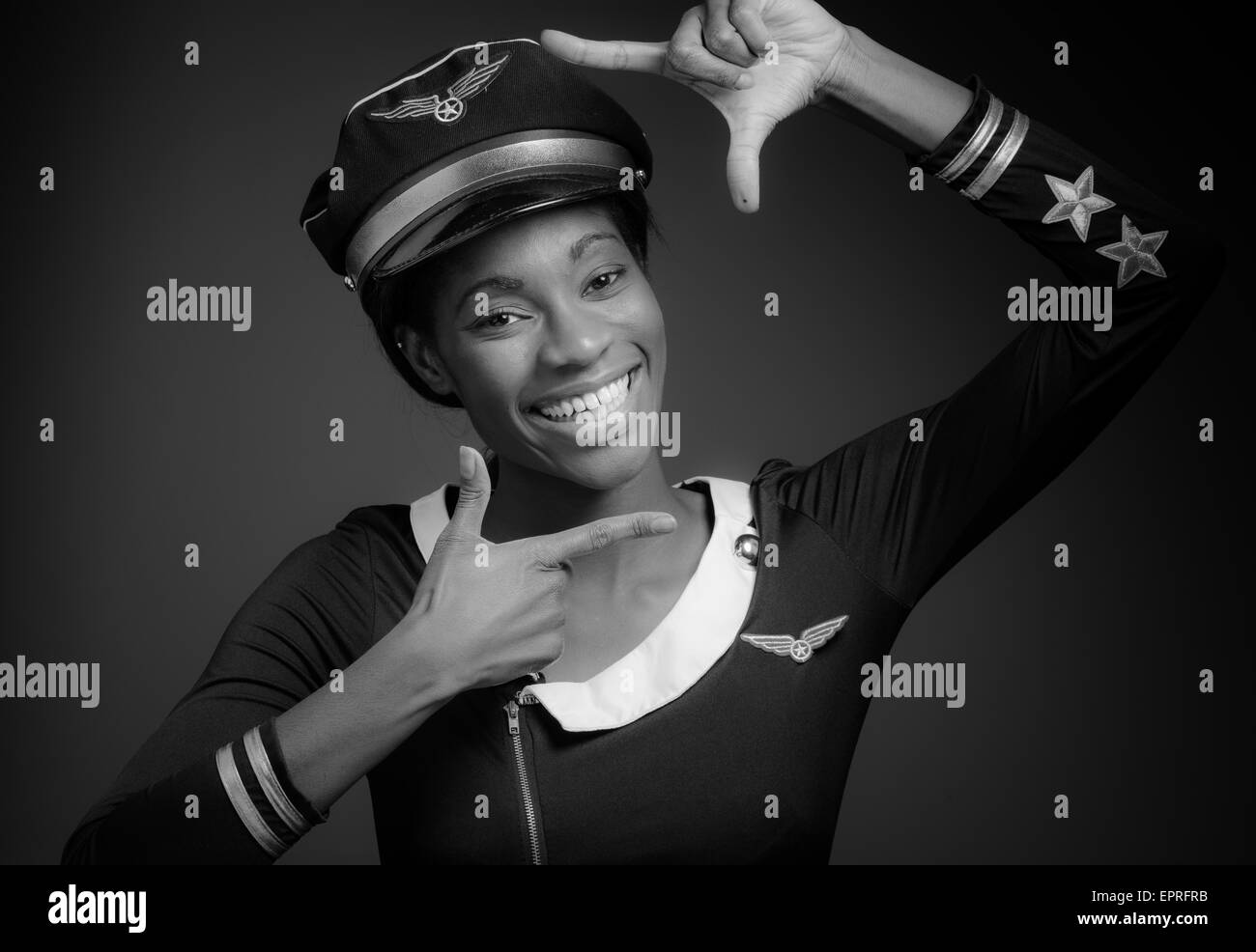 Model isolated framing with fingers Stock Photo - Alamy