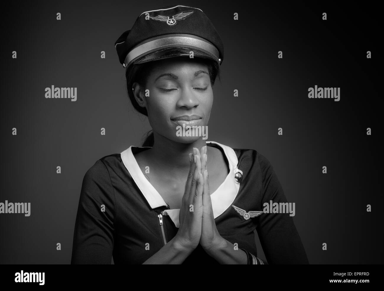 Youth people praying Black and White Stock Photos & Images - Alamy