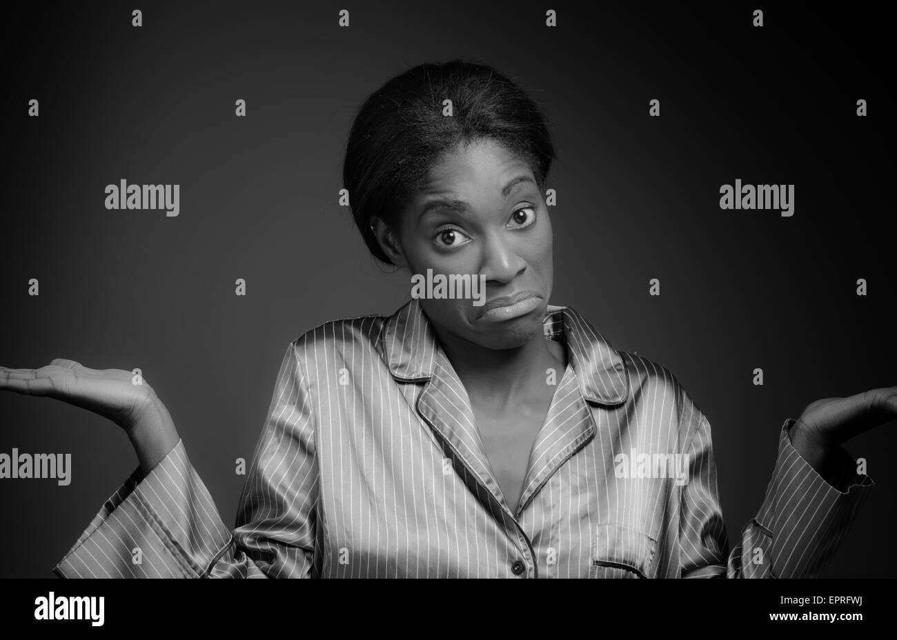 Model isolated puzzled Stock Photo - Alamy