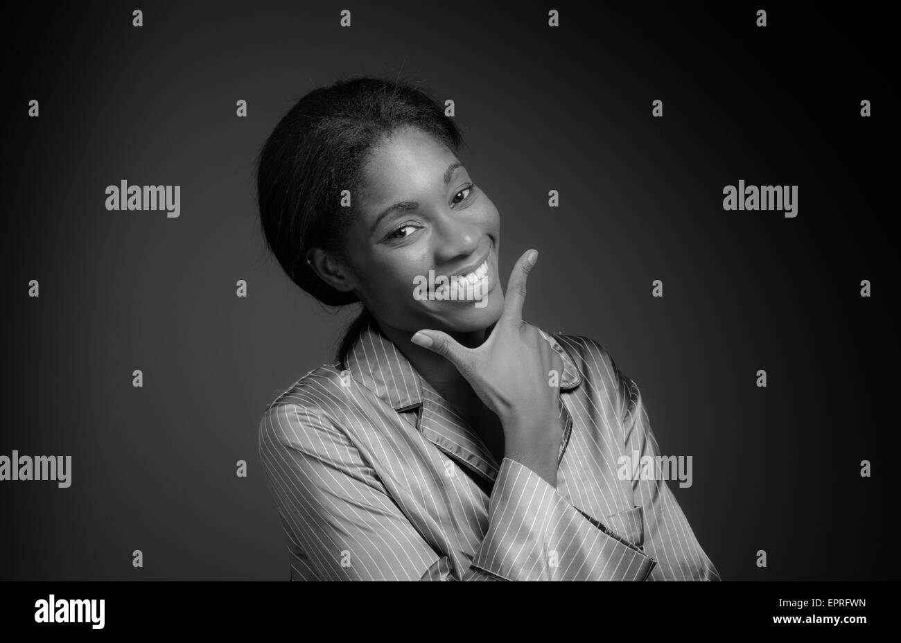 Model isolated confident Stock Photo - Alamy