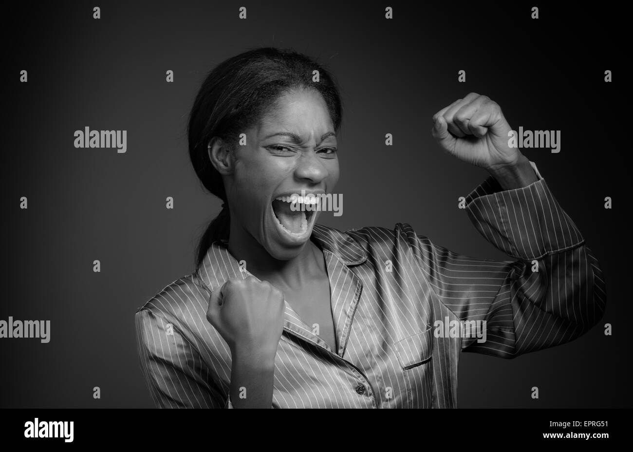 Model isolated cheerful Stock Photo - Alamy