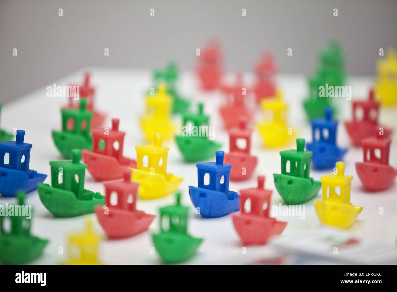 London, UK. 21st May, 2015. 3DBenchy is a 3D model designed for testing ...