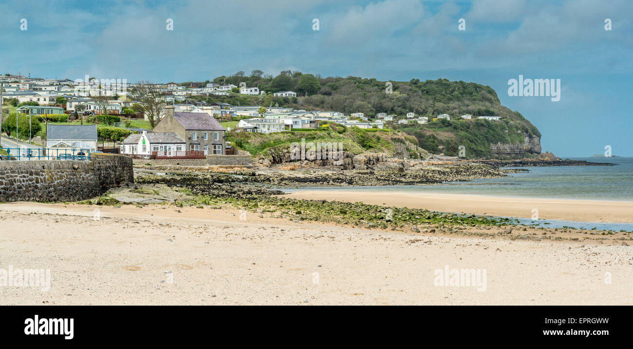 View of Benllech Bay, Anglesey, North Wales, UK Stock Photo - Alamy