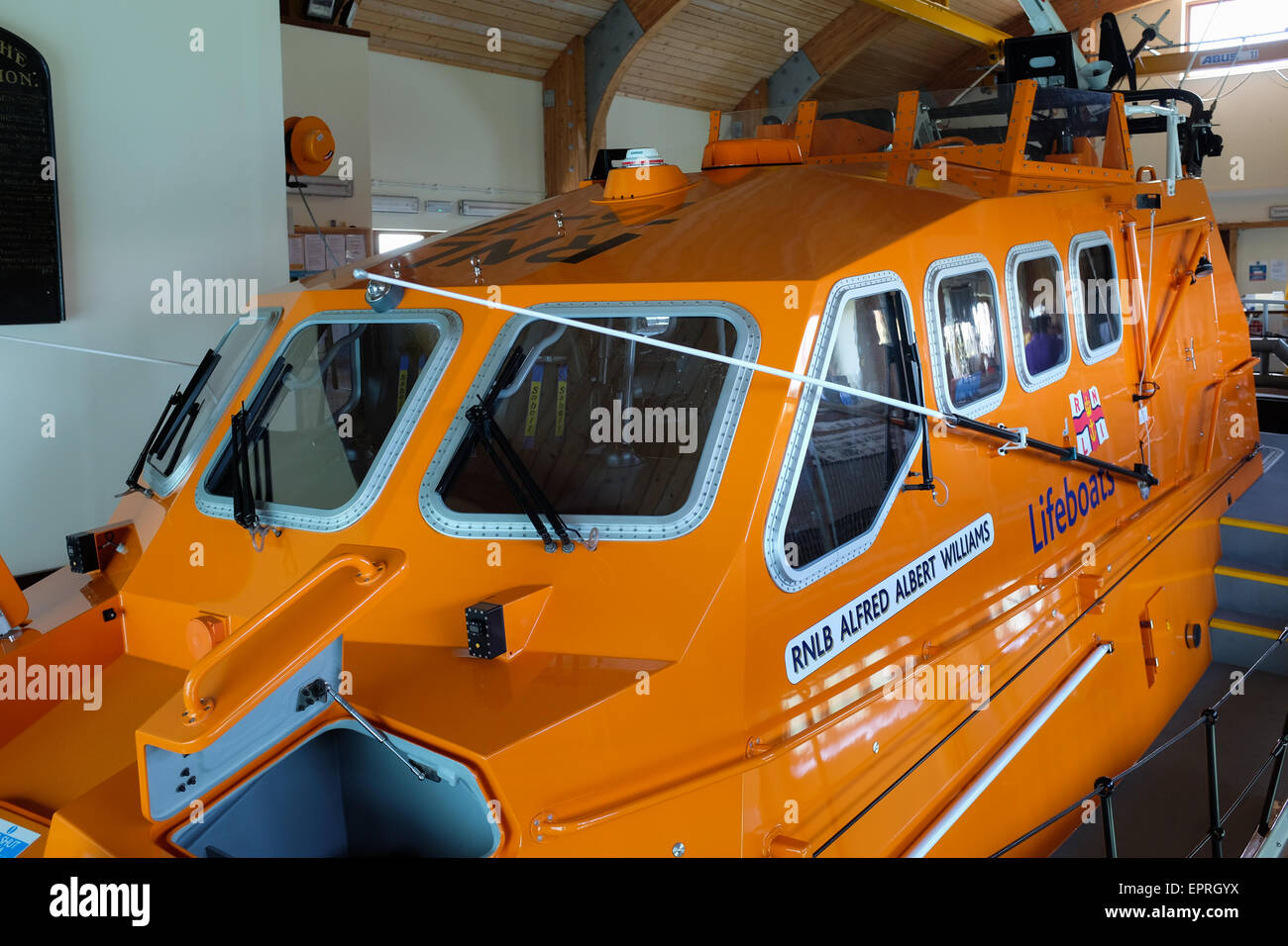 Bembridge lifeboat in located in the Bembridge lifeboat house on the ...