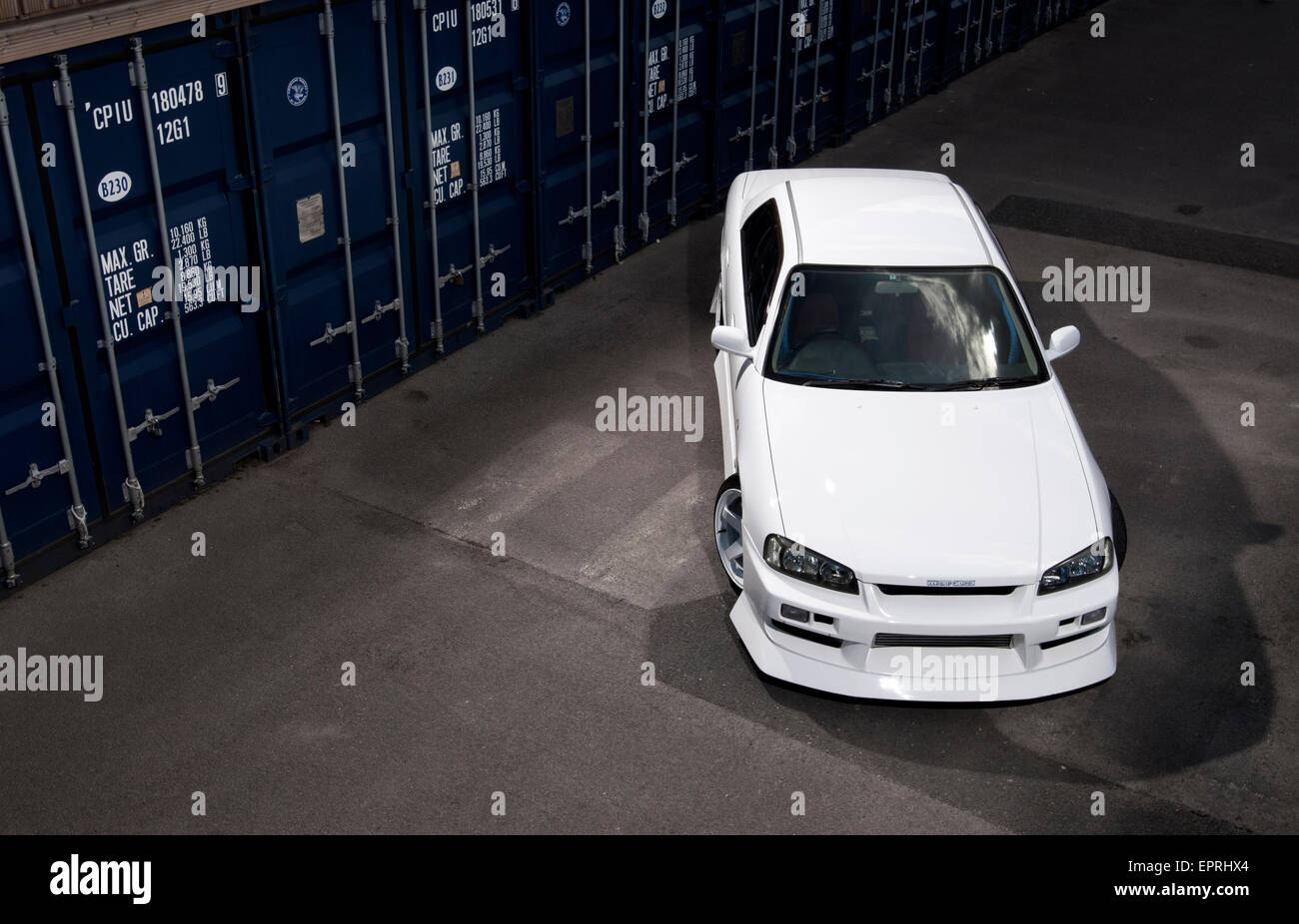 Modified Nissan R34 Skyline performance car Stock Photo - Alamy