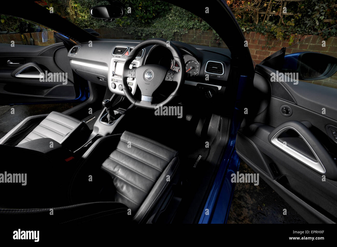 2008 VW Scirocco sports coupe interior Stock Photo - Alamy