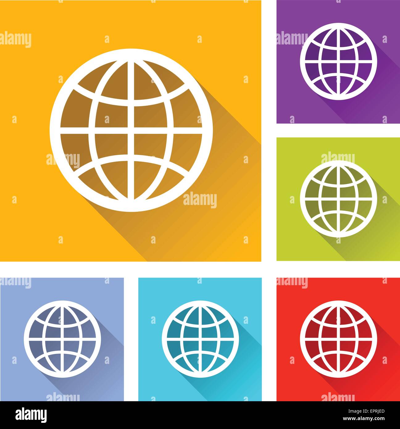 Illustration planet earth icons hi-res stock photography and images - Alamy