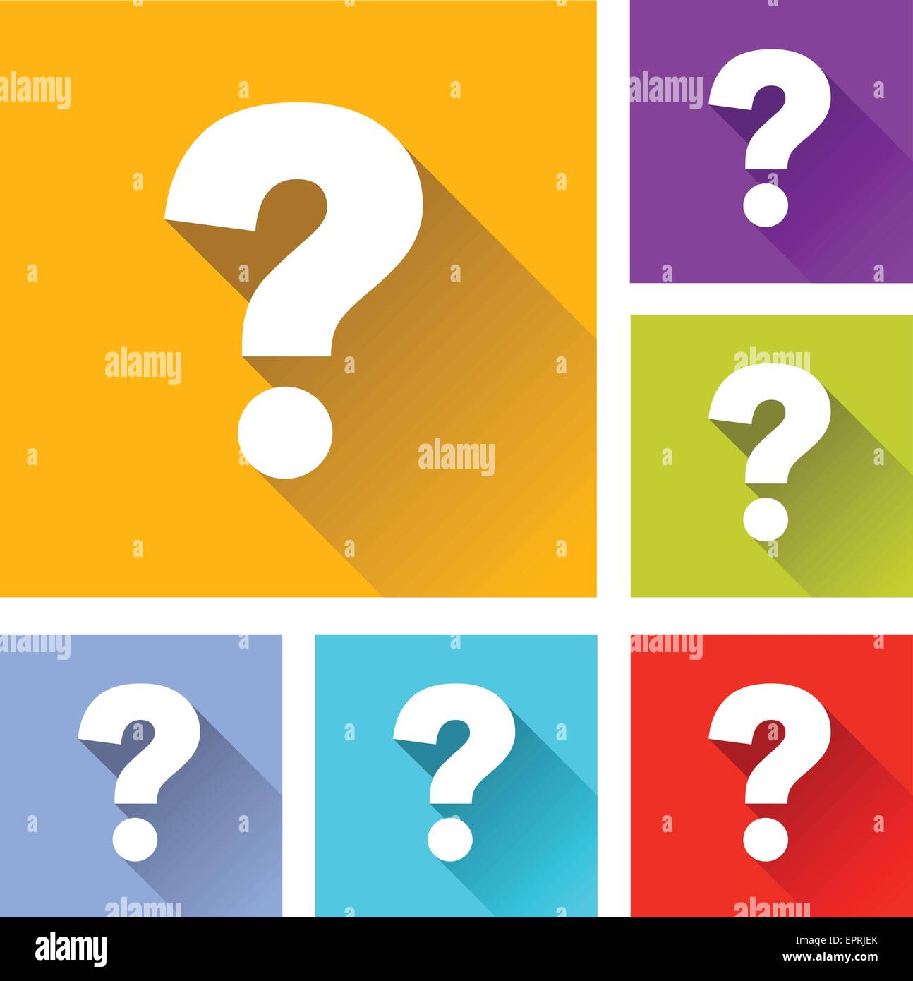 Illustration set help icons hi-res stock photography and images - Alamy