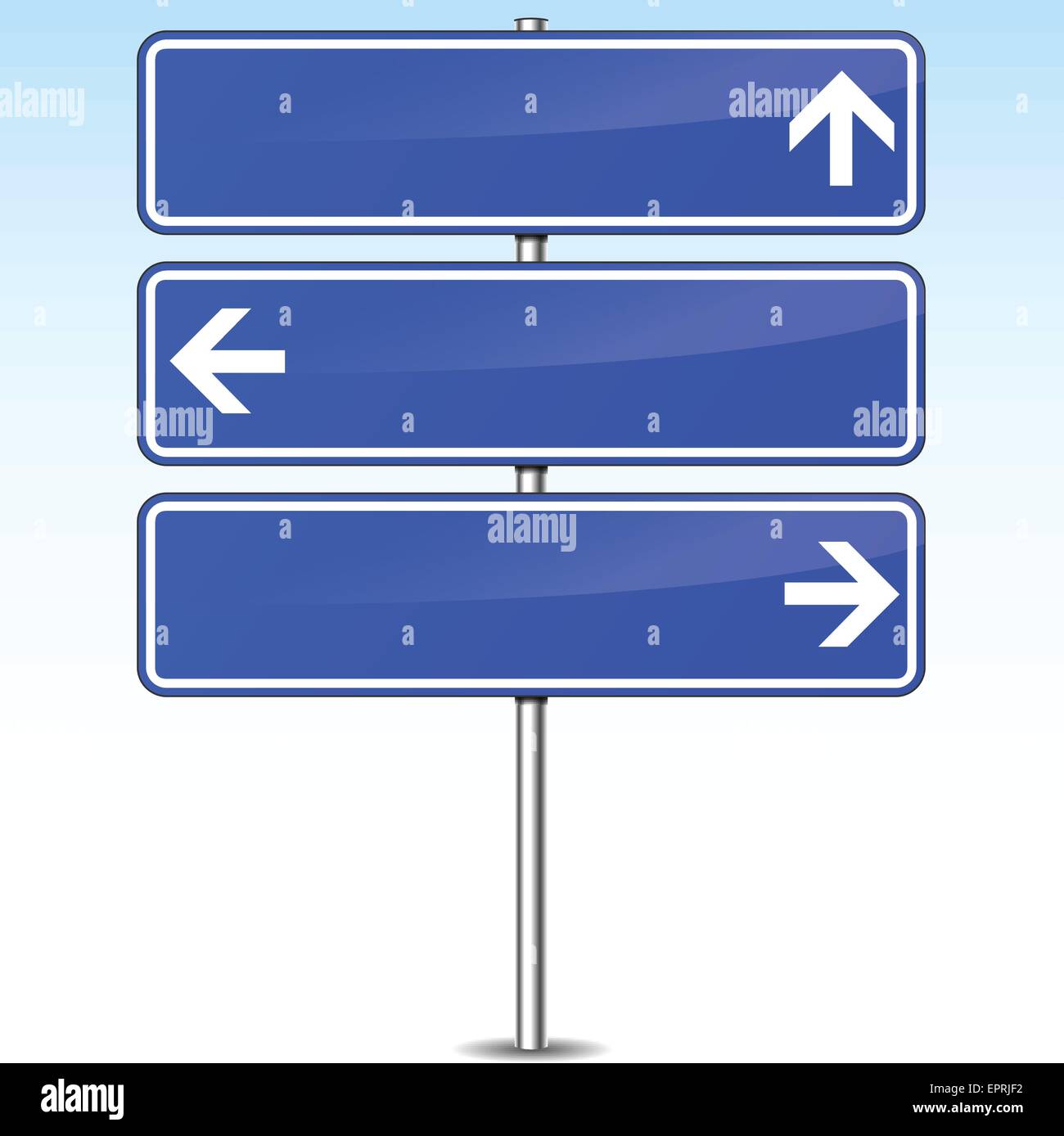 Blank road signs hi-res stock photography and images - Alamy