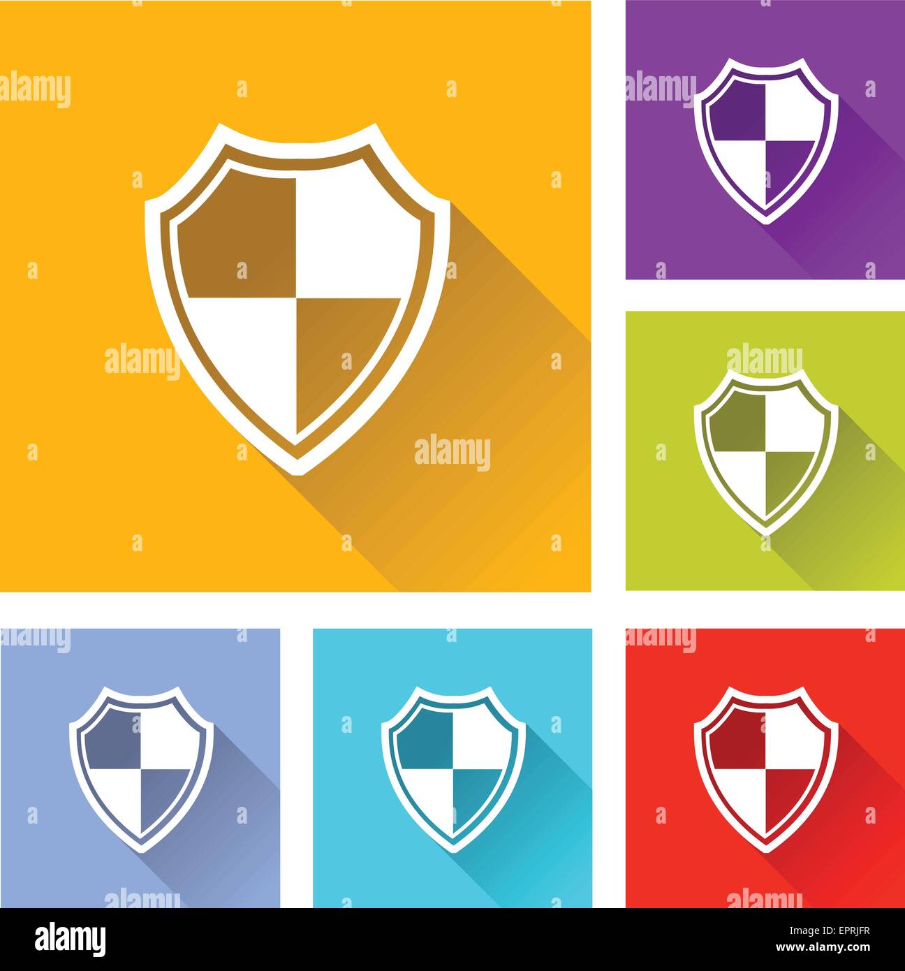 Colorful shield Stock Vector Images - Alamy