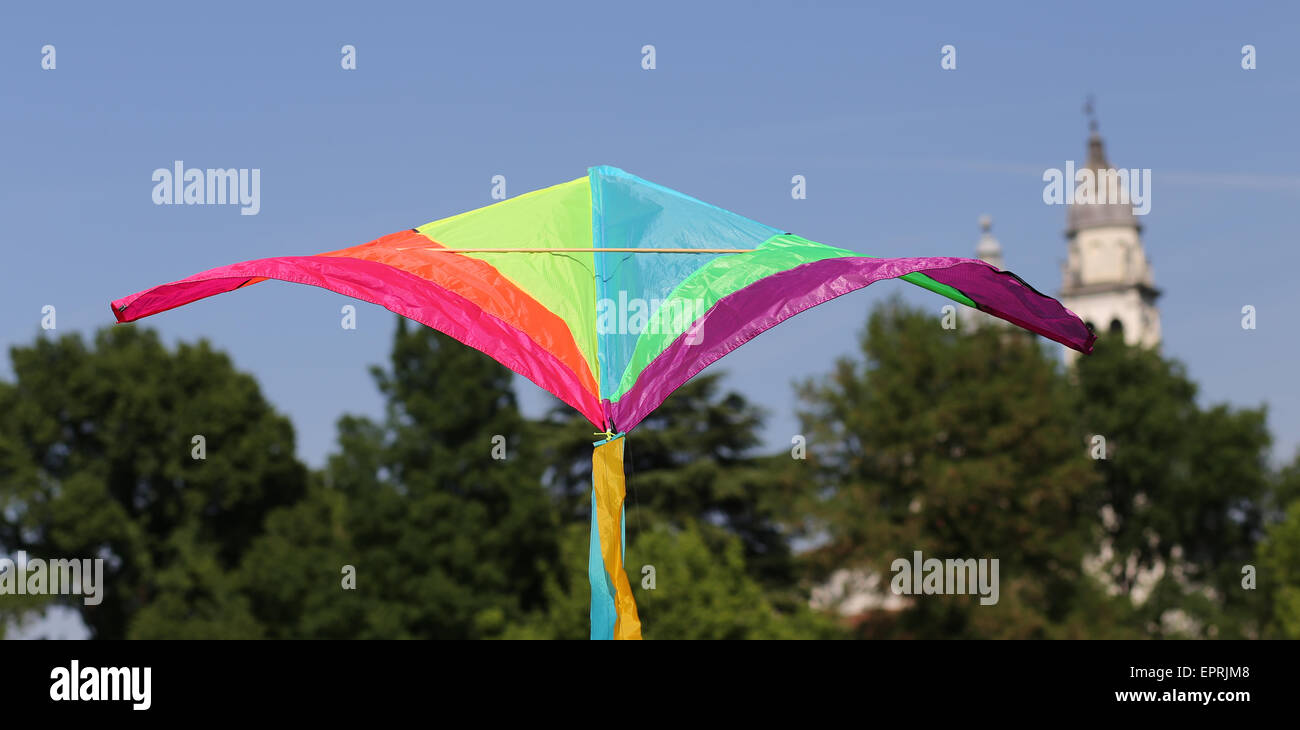 big kite flies towards the religious building Stock Photo - Alamy