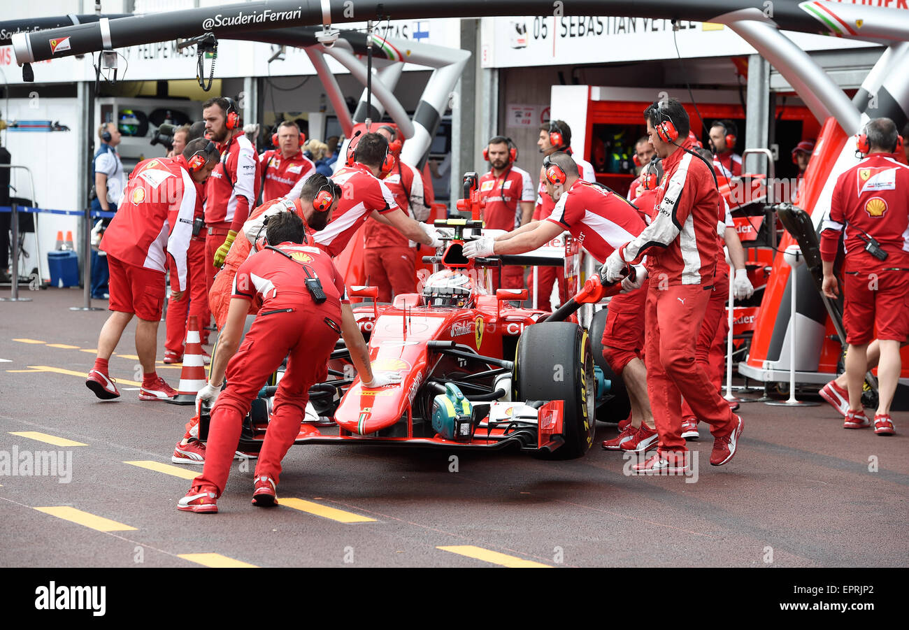 Monte Carlo, Monaco. 21st May, 2015. Kimi Raiikkoenen, Scuderia Ferrari ...