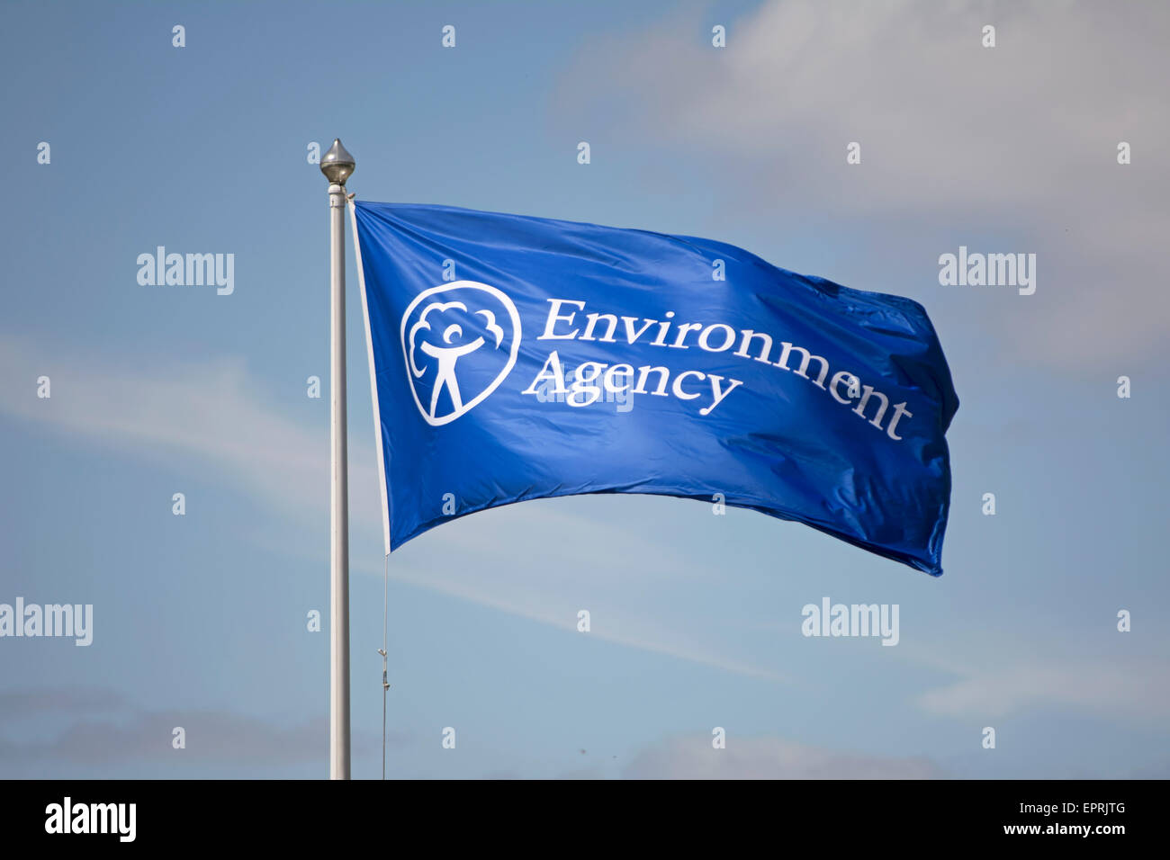 environment agency flag waving in breeze Stock Photo - Alamy