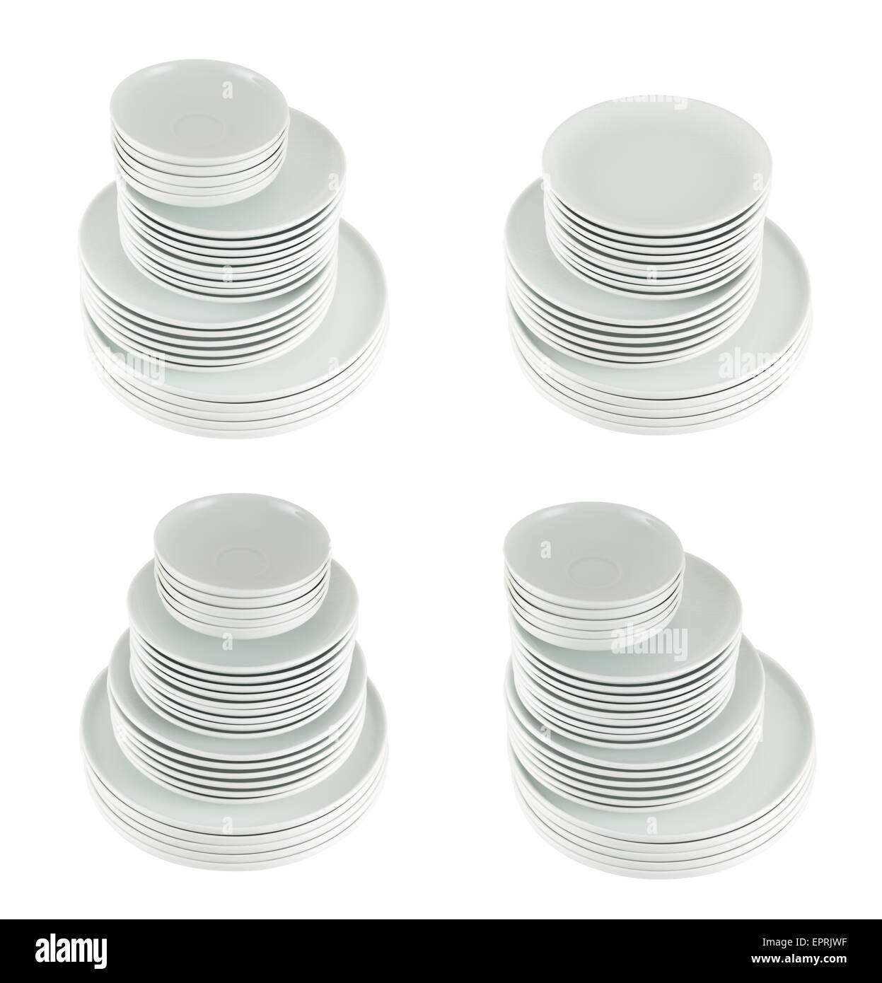 Plate pile buffet Cut Out Stock Images & Pictures - Alamy