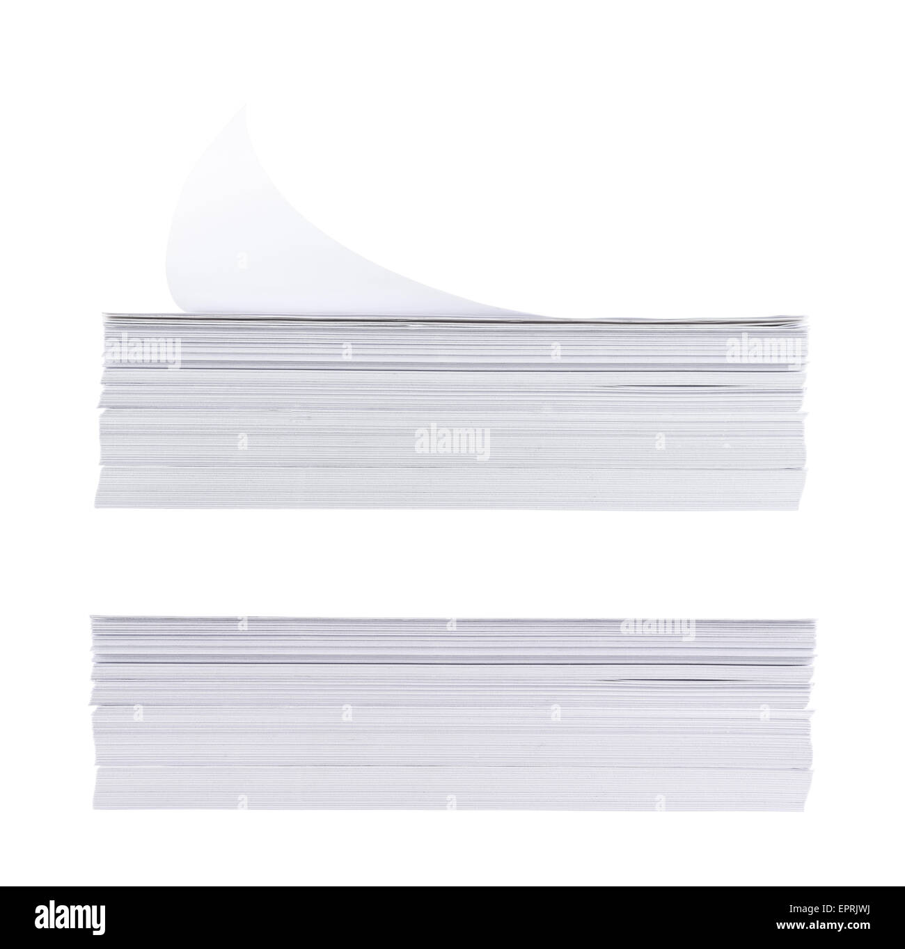 Stack of a4 size white paper sheet Stock Photo - Alamy