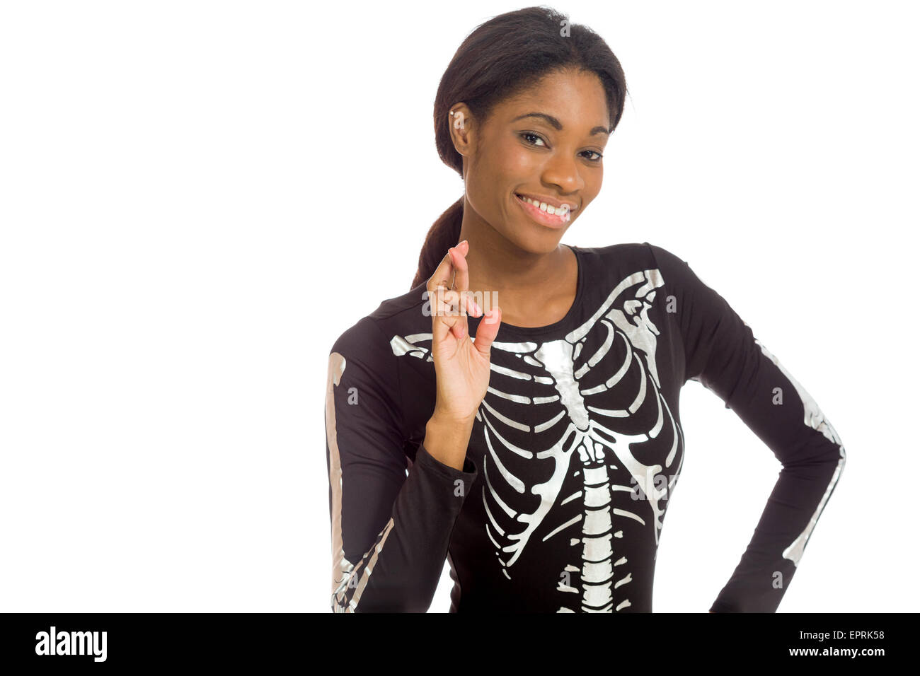 Model isolated on plain background in studio Stock Photo - Alamy