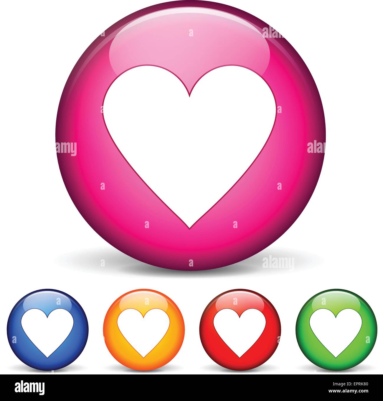Heart like icons hi-res stock photography and images - Alamy