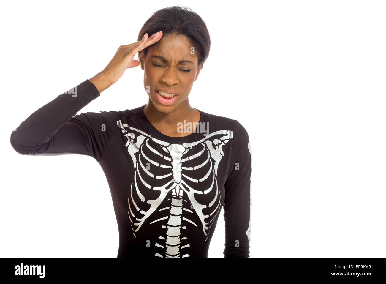 Model isolated on plain background in studio Stock Photo - Alamy