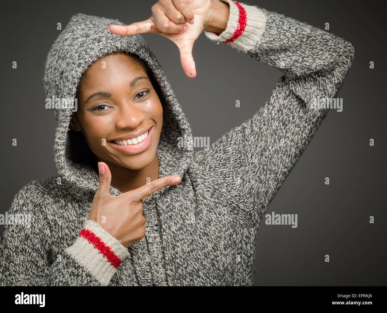 Model isolated on plain background in studio Stock Photo - Alamy