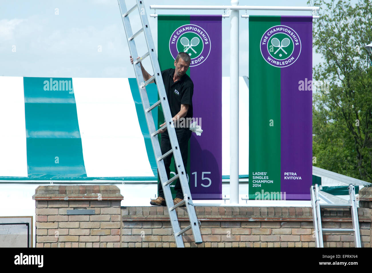 Wimbledon Tennis Banners High Resolution Stock Photography and Images ...