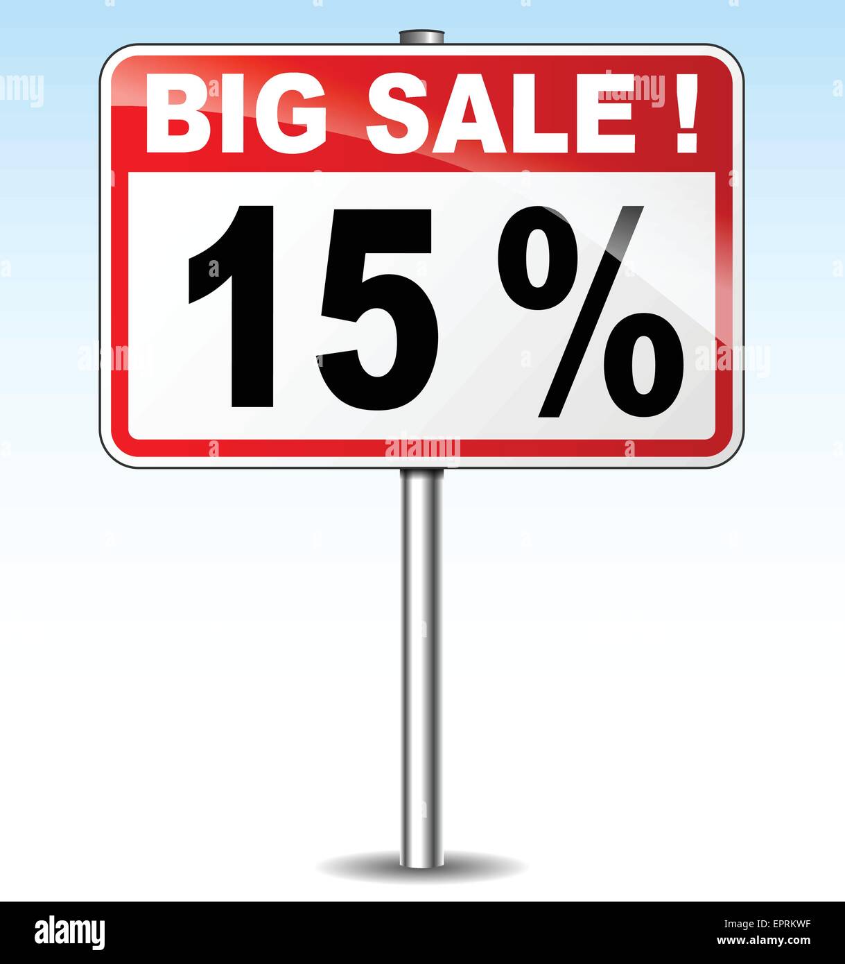 illustration of fifteen percent sale road sign Stock Vector Image & Art ...