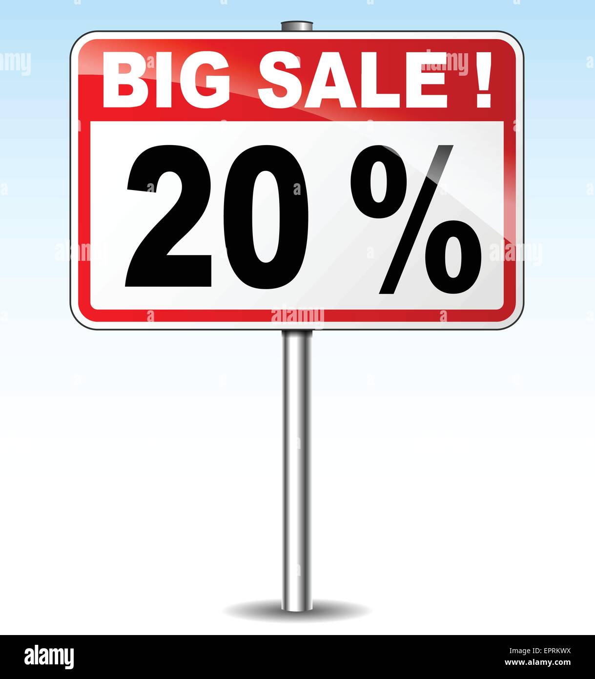 illustration of twenty percent sale road sign Stock Vector Image & Art ...