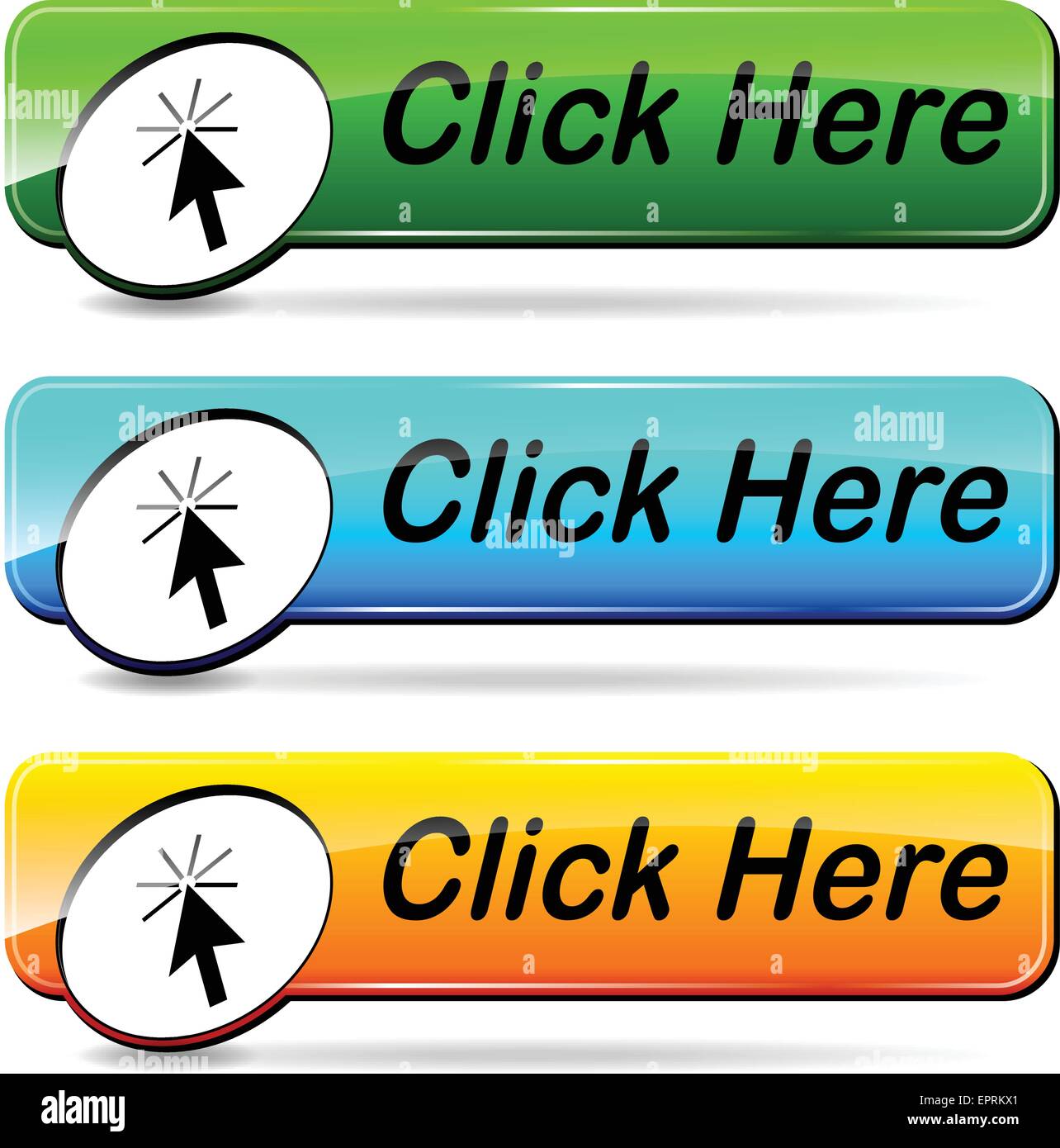 Three buttons Stock Vector Images - Alamy