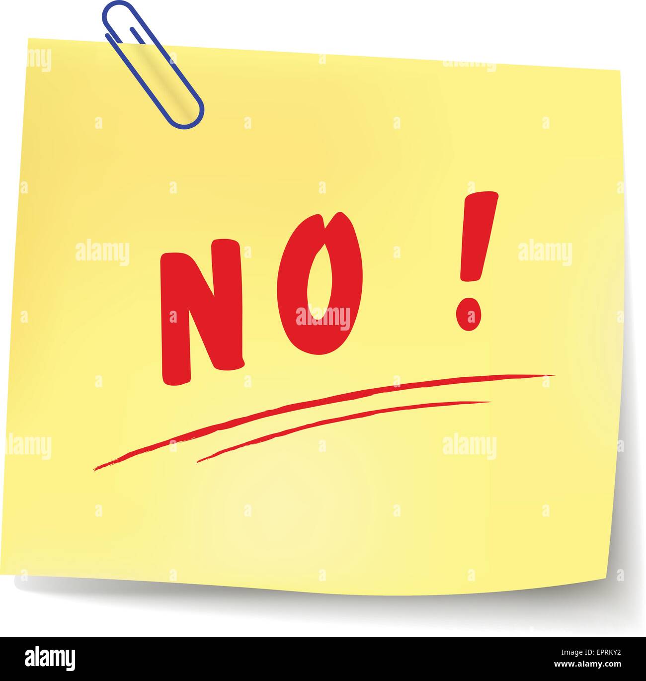 illustration of no note on white background Stock Vector Image & Art ...