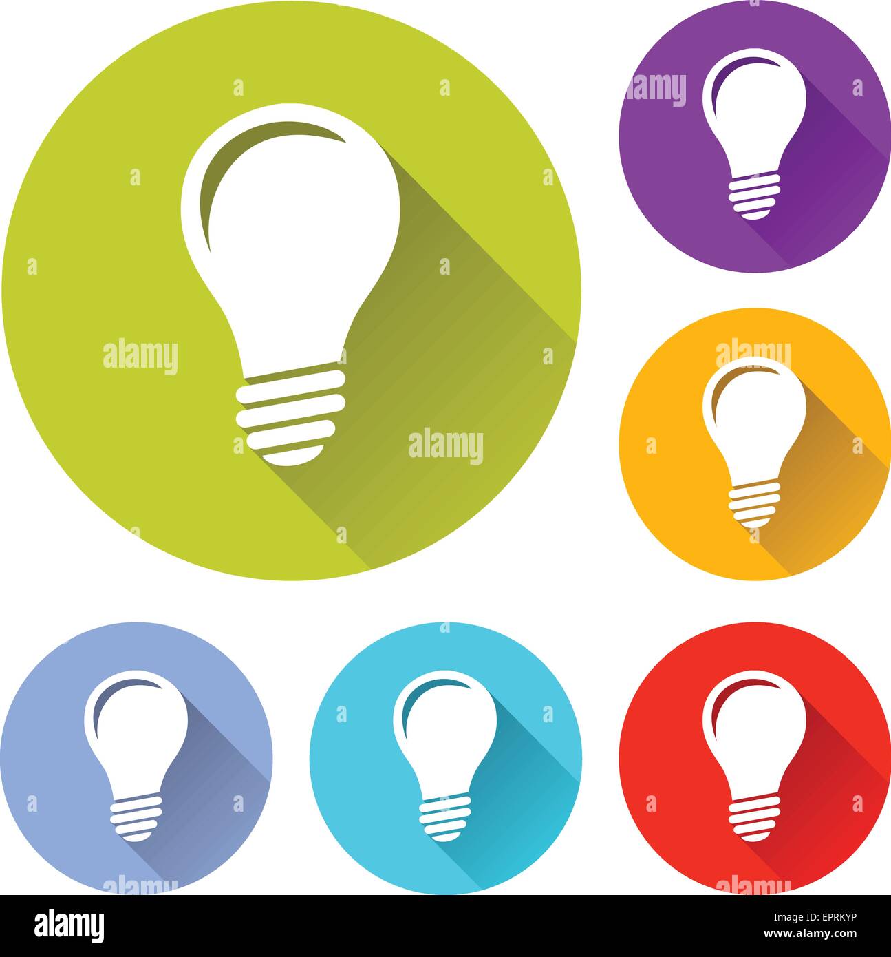 Light bulb button vector vectors hi-res stock photography and images ...