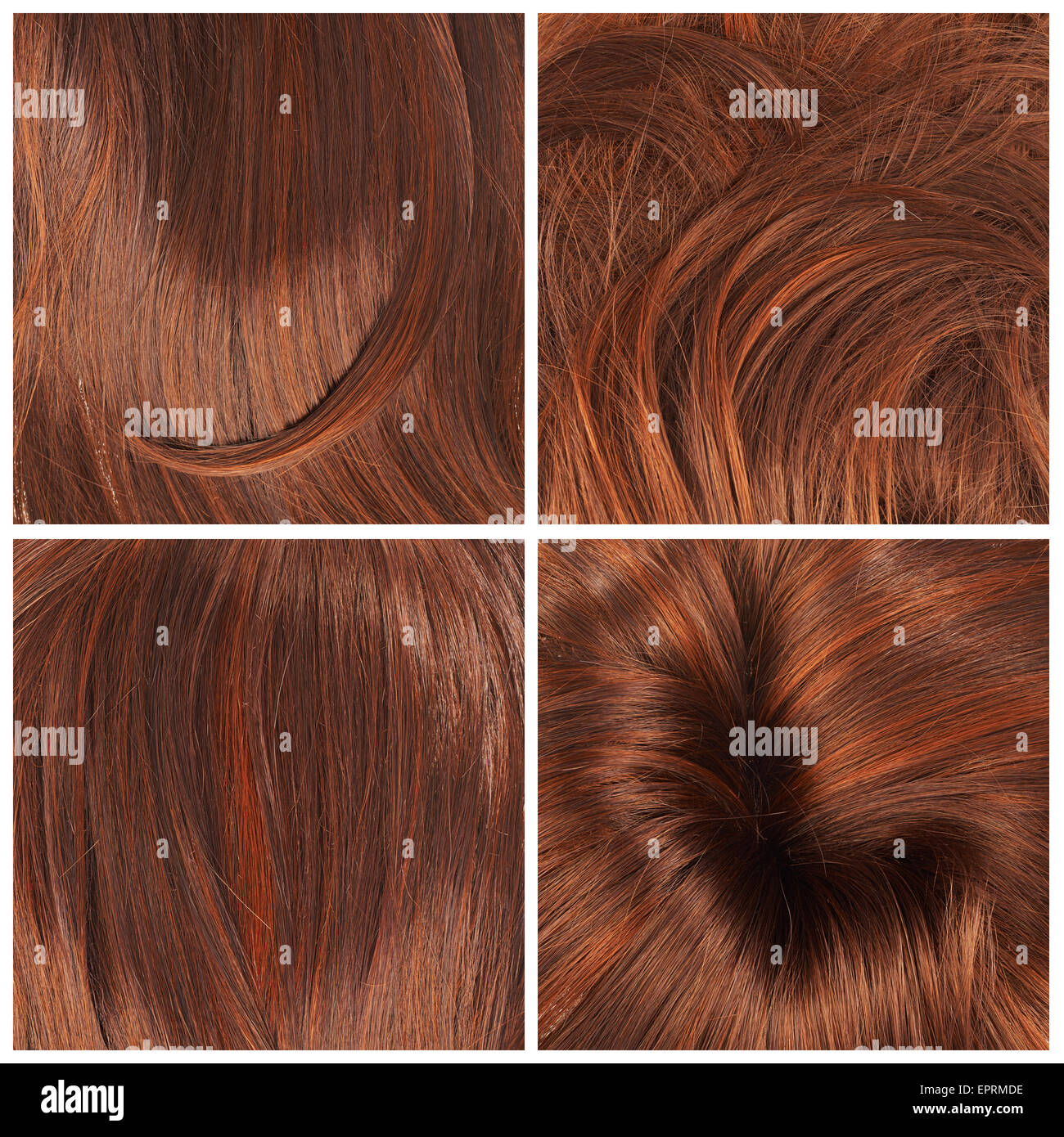 Set of four hair backgrounds Stock Photo - Alamy