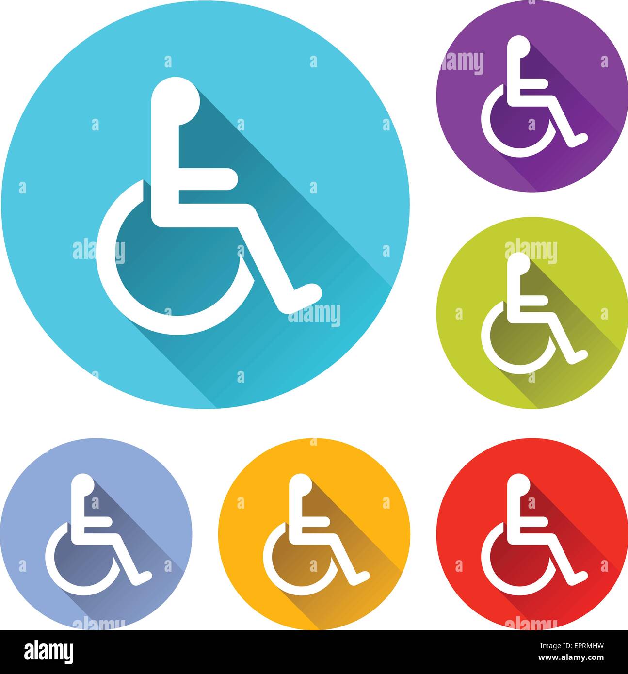 Wheelchair vector vectors hi-res stock photography and images - Alamy