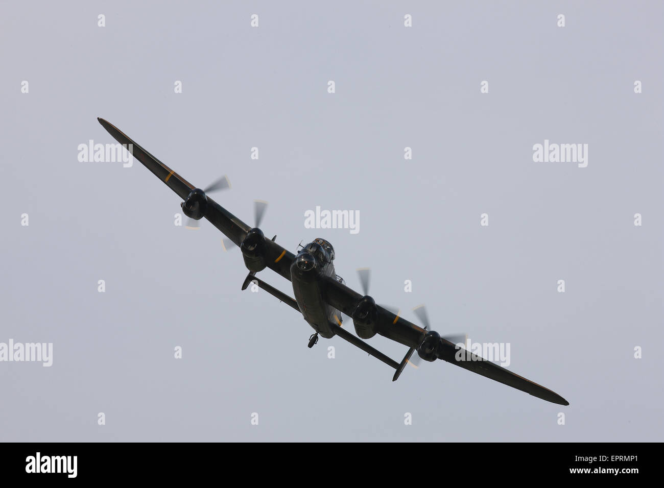 Avro Lancaster WW2 Heavy bomber in flight Stock Photo - Alamy