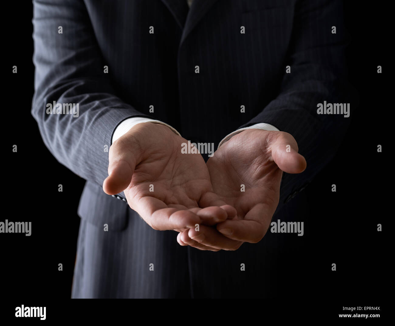 Two reaching out hands close-up composition Stock Photo - Alamy