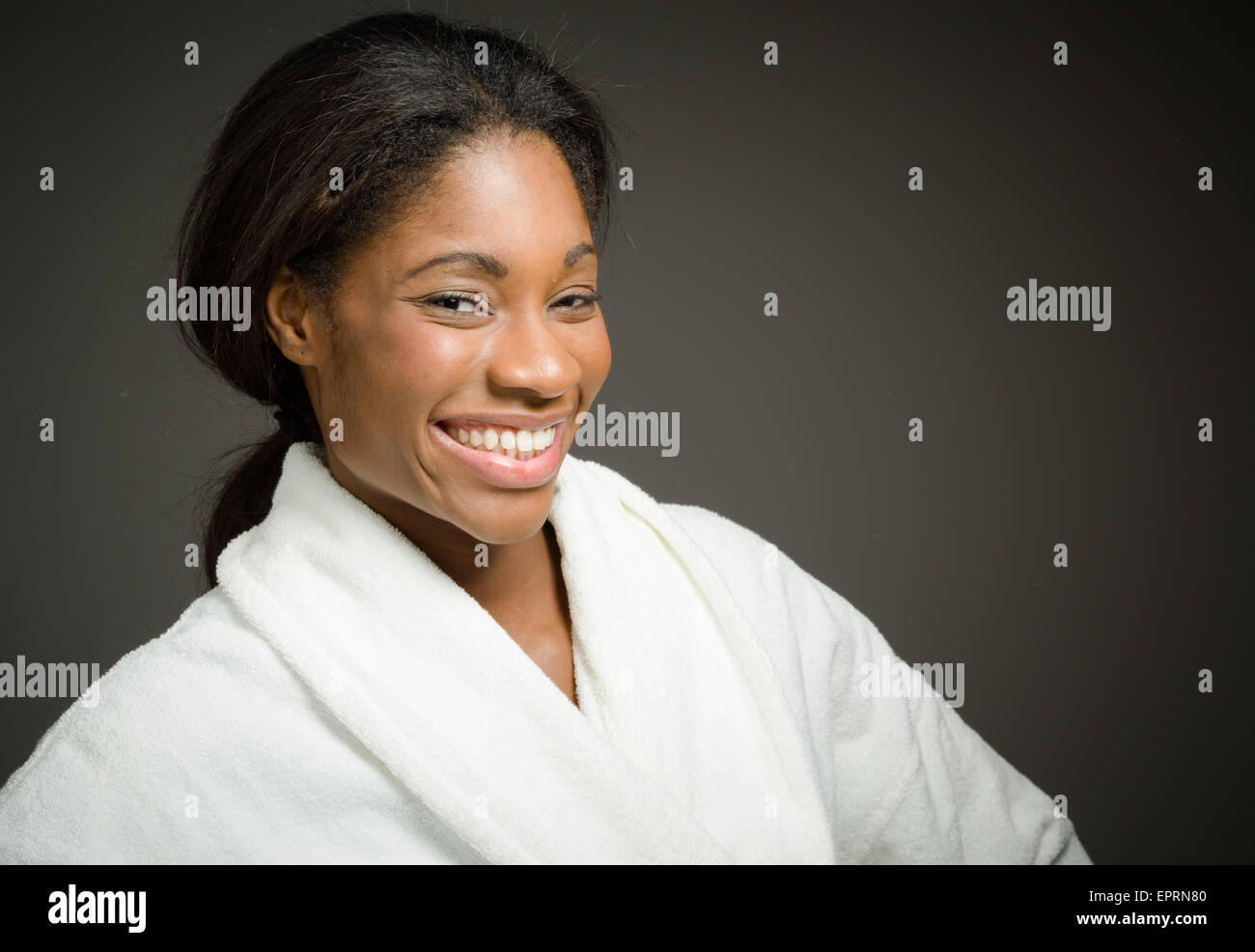 Model isolated on plain background in studio Stock Photo - Alamy