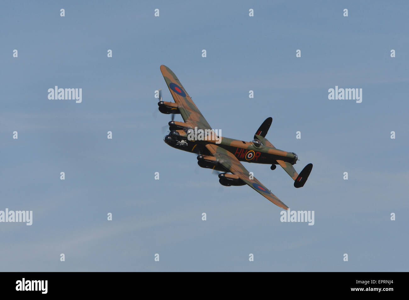 Avro Lancaster WW2 Heavy bomber in flight Stock Photo - Alamy