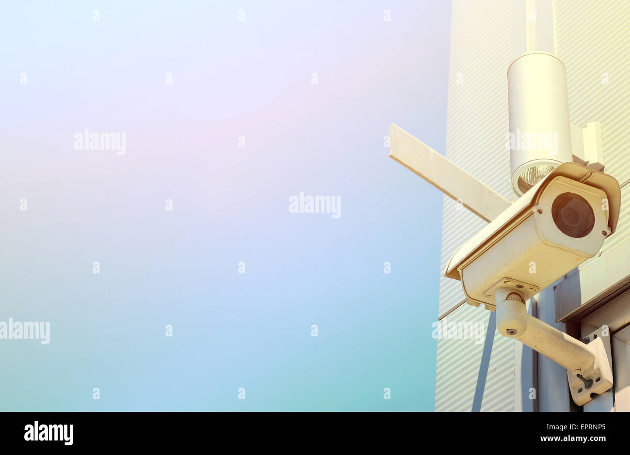 Camera system on building Stock Photo - Alamy