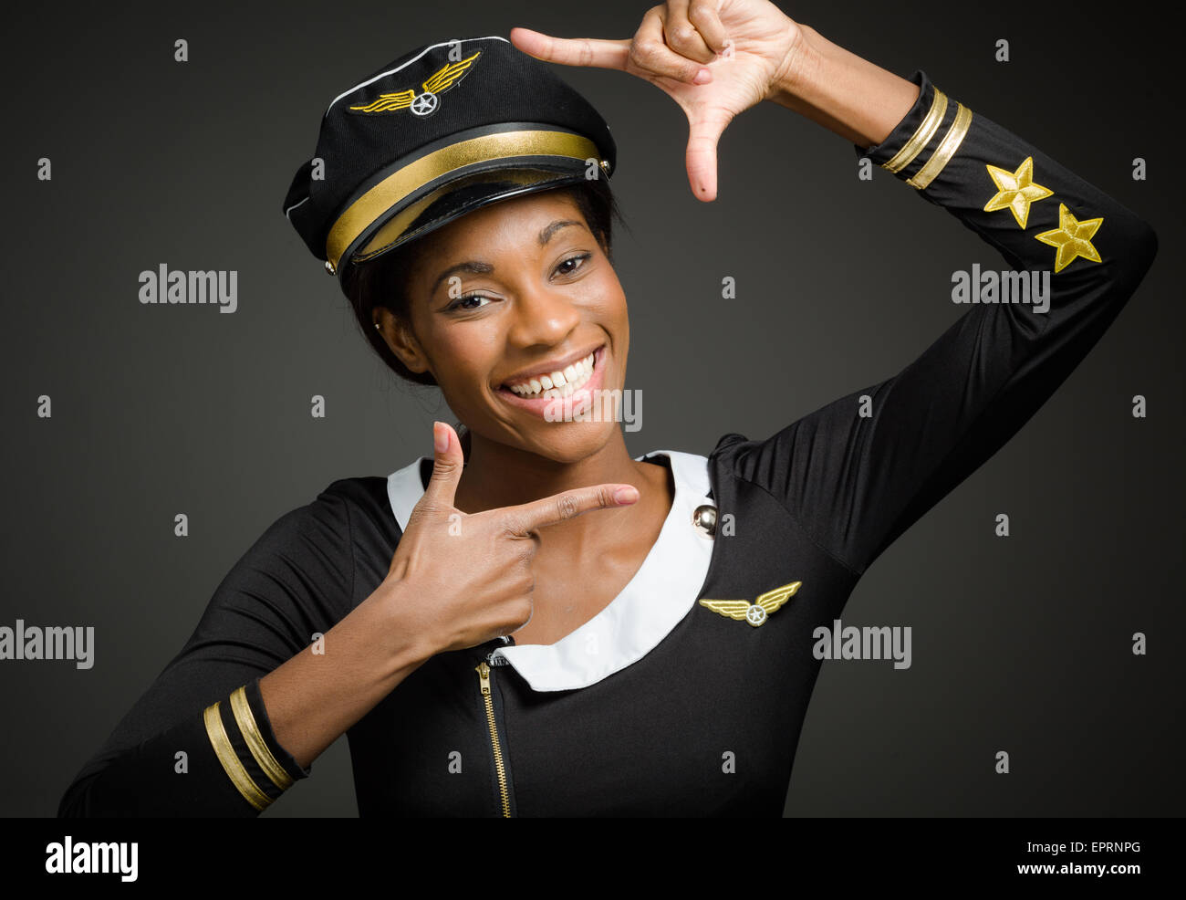 Model isolated on plain background in studio Stock Photo - Alamy