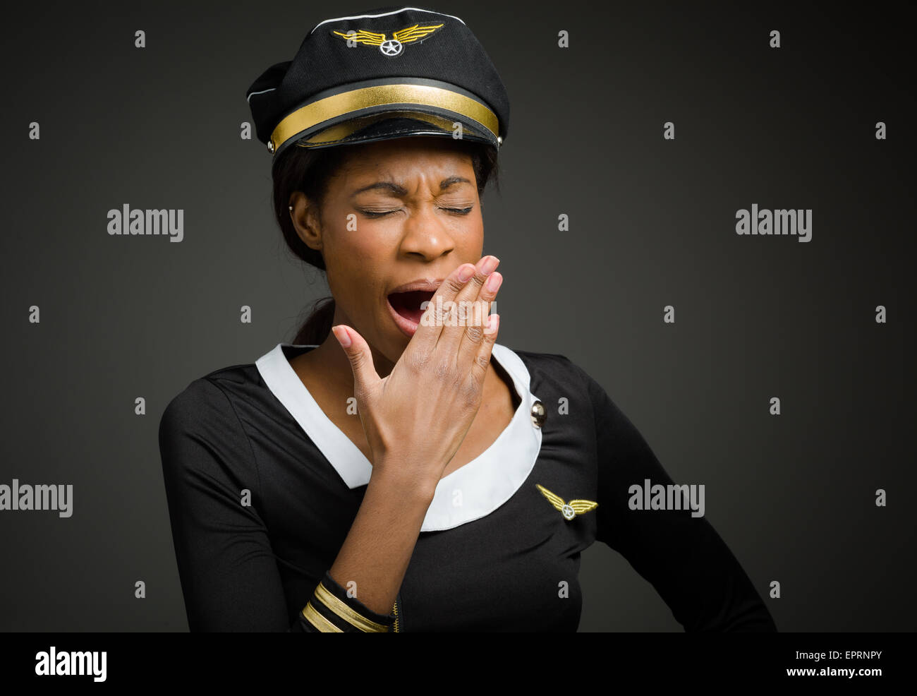 Model isolated on plain background in studio Stock Photo - Alamy