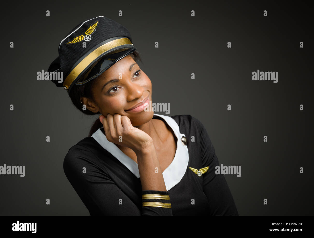 Model isolated on plain background in studio Stock Photo - Alamy