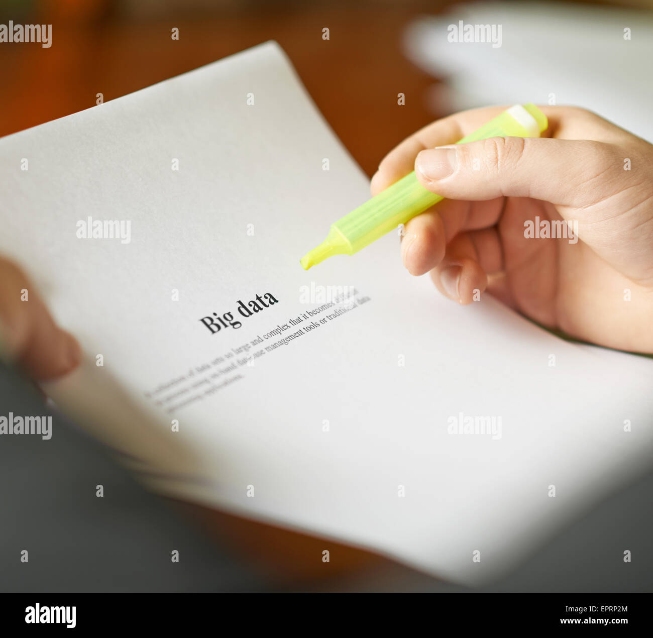 Big data definition composition Stock Photo - Alamy