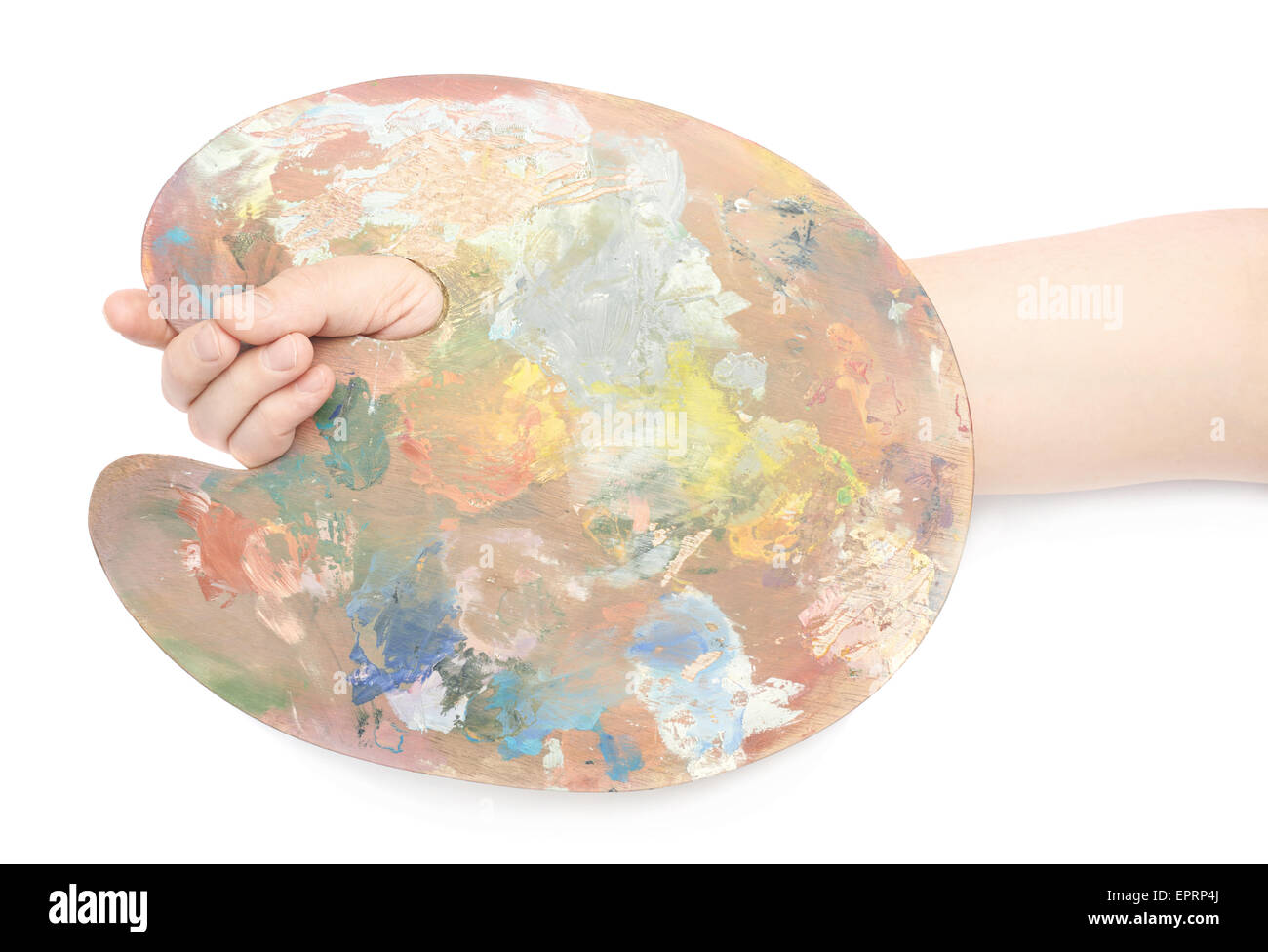 Holding paint pallet hi-res stock photography and images - Alamy