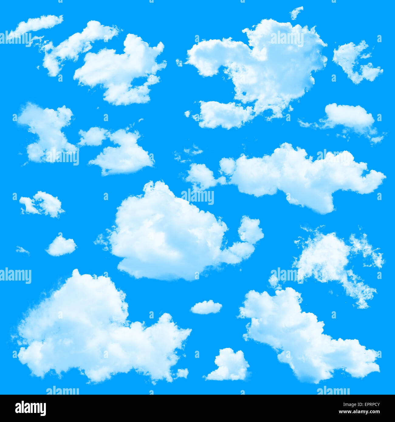 Set of multiple clouds isolated Stock Photo - Alamy