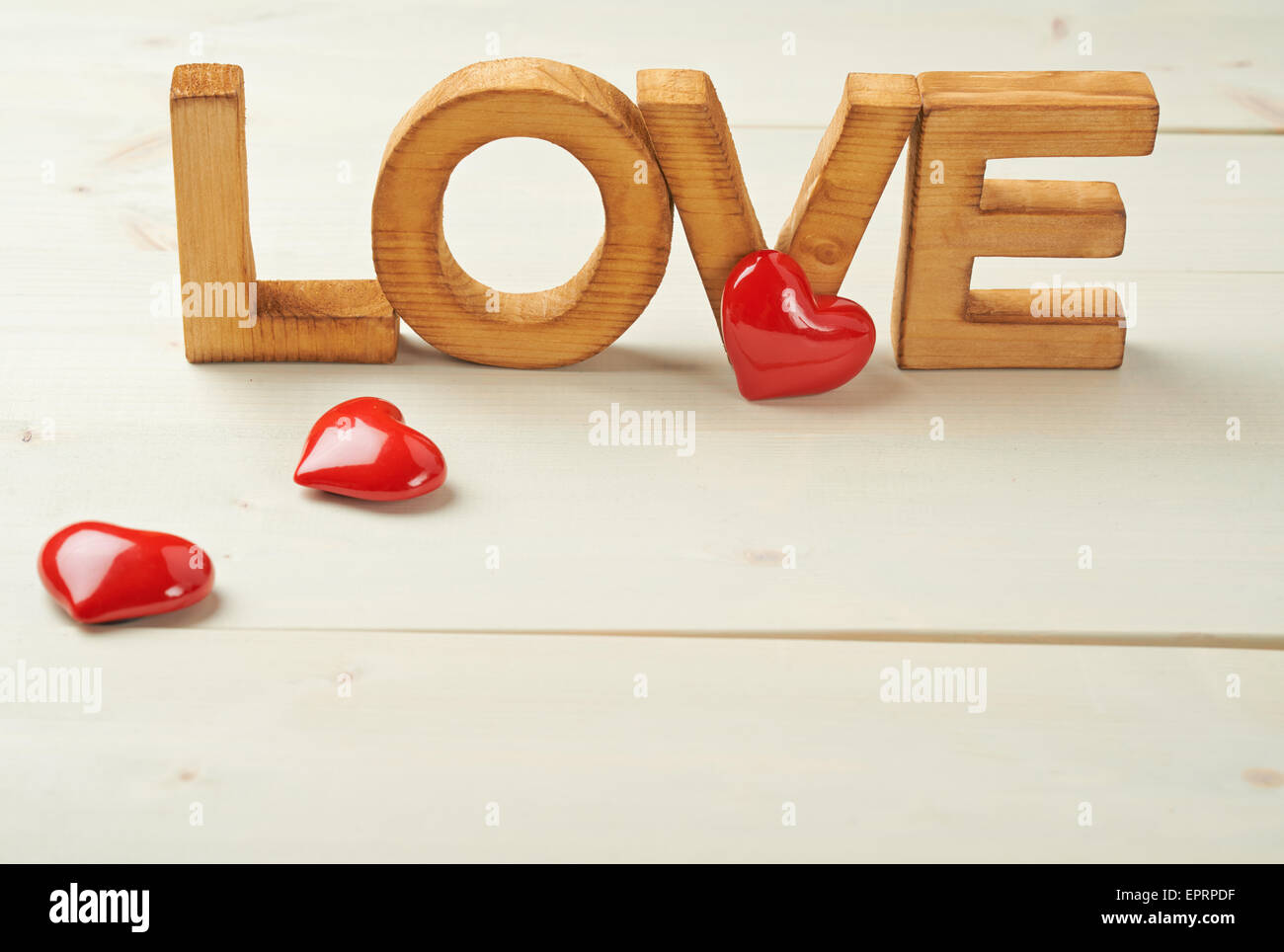 Word Love composition Stock Photo - Alamy