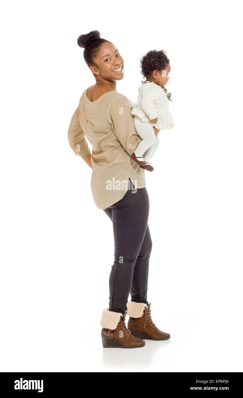 Model isolated on plain background in studio Stock Photo - Alamy