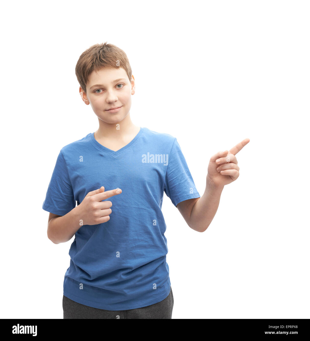 Young boy isolated Stock Photo - Alamy